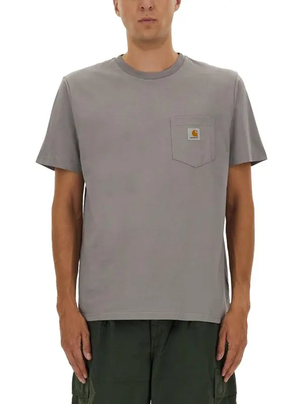 Carhartt Work In Progress T-shirt With Pocket - Dove