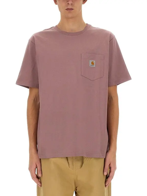 Carhartt Work In Progress T-shirt With Pocket - Pink