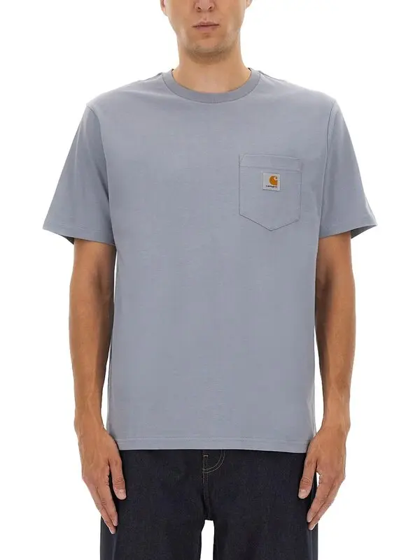 Carhartt Work In Progress T-shirt With Pocket - Grey