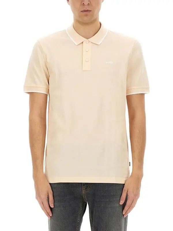 BOSS Cotton Polo - Pink