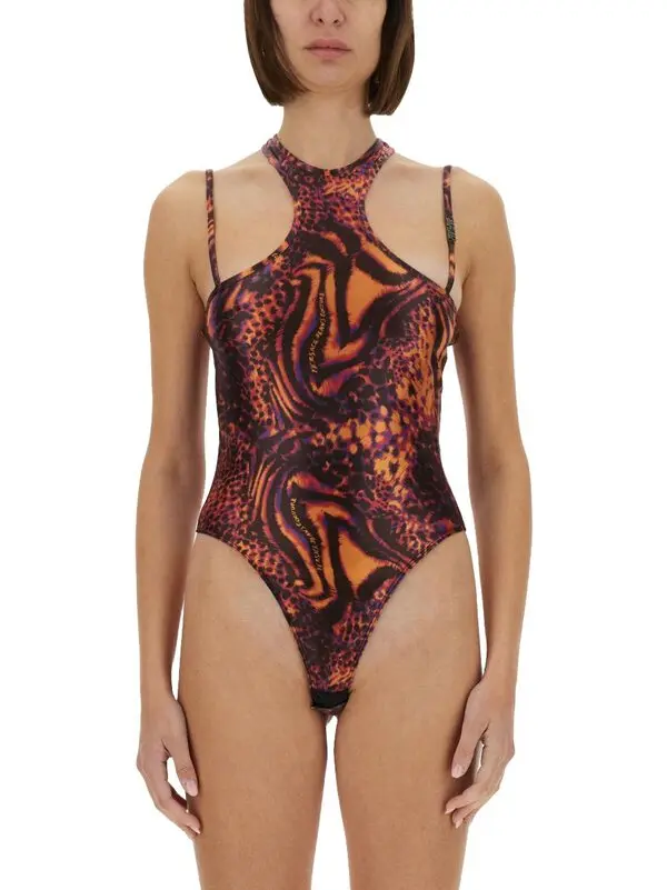 Versace Printed Leotard - Multicolour