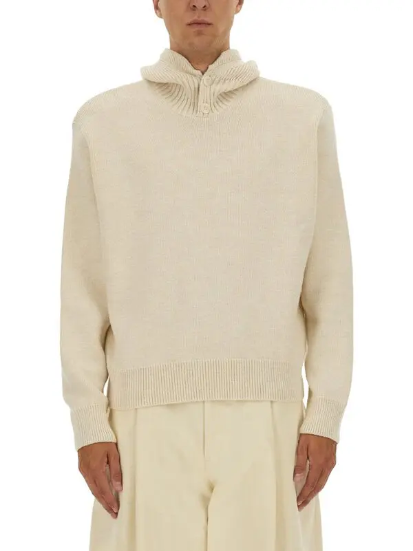 LEMAIRE Hooded Sweater - Beige