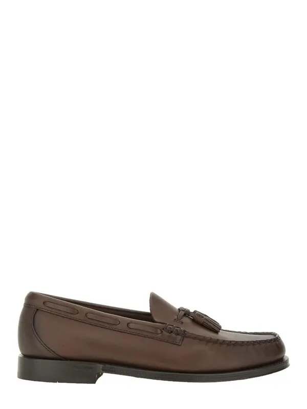 G.H. BASS & CO. Leather Tassel Loafers - Brown
