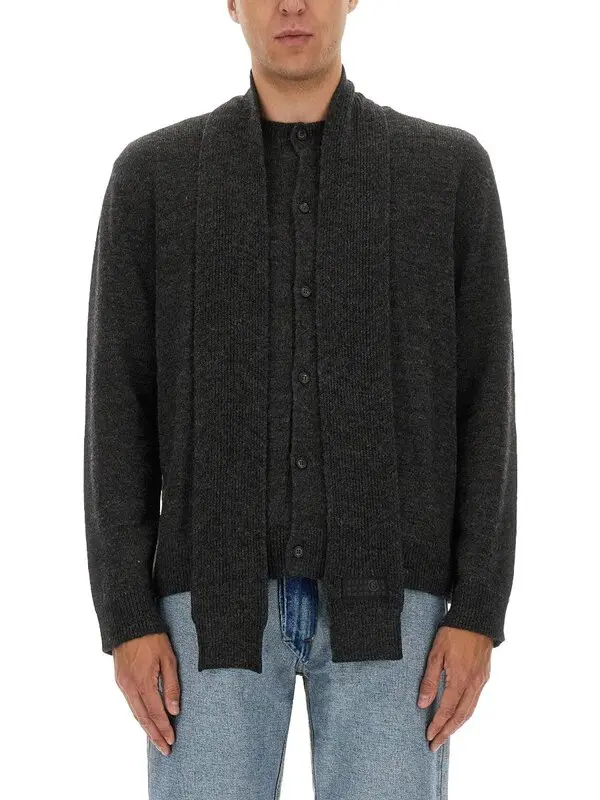 MAISON MARGIELA Wool Cardigan - Grey