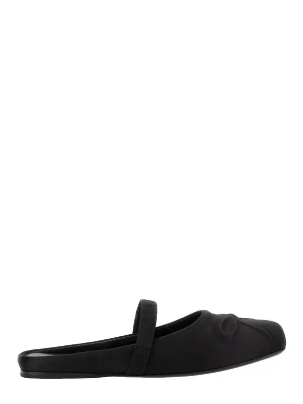 Marni Ballerina Sabot With Bow Detailing - Black