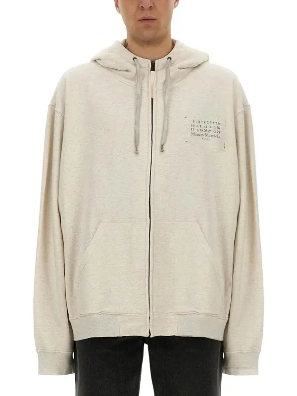 MAISON MARGIELA Sweatshirt With Logo - Ivory