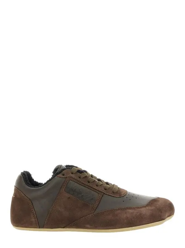 MAISON MARGIELA Leather Sneakers - Brown