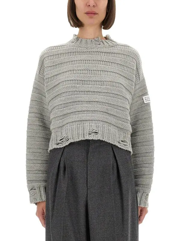 MAISON MARGIELA Wool Pullover - Grey