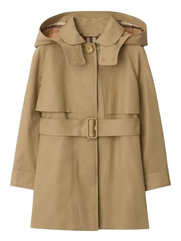 Burberry Cotton Trench Coat - Beige