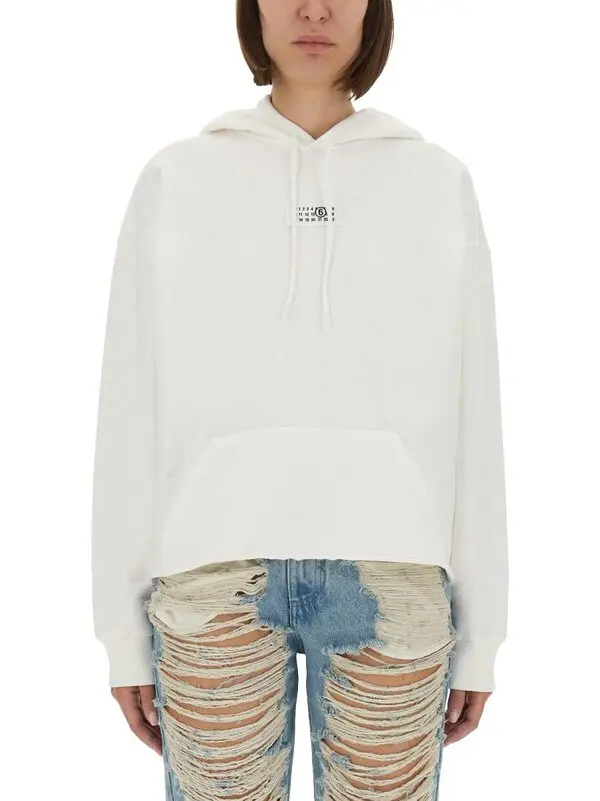 MAISON MARGIELA Logo Sweatshirt - White