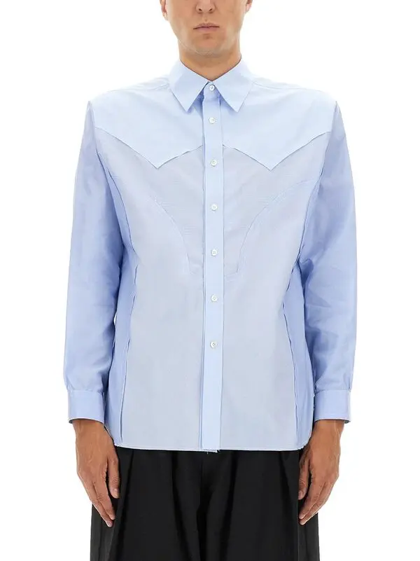 MAISON MARGIELA Cotton Shirt - Azure
