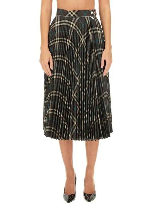 Burberry Squared Skirt - Multicolour