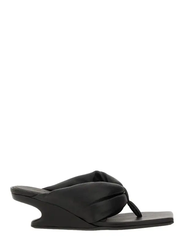 Rick Owens Leather Sandal - Black