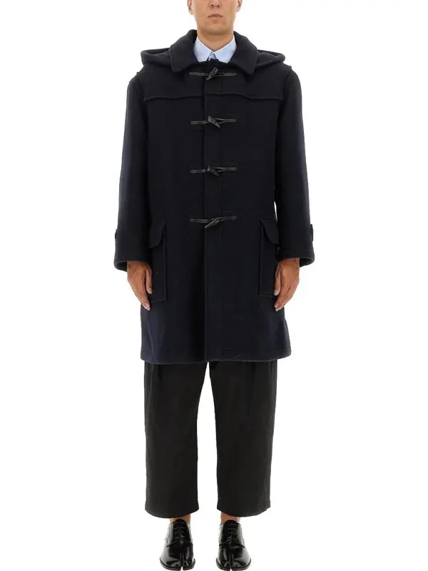 MAISON MARGIELA Wool Coat - Blue
