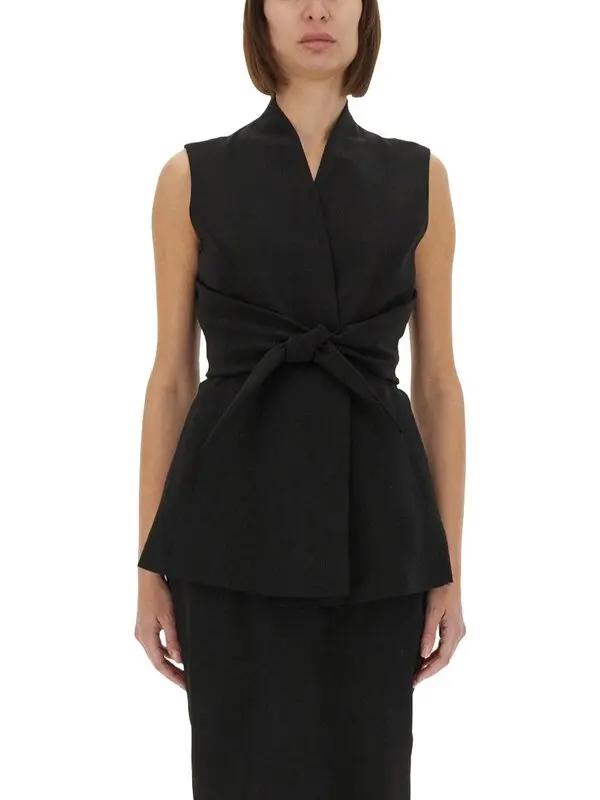 Rick Owens Structured Sleeveless Jacket - Black