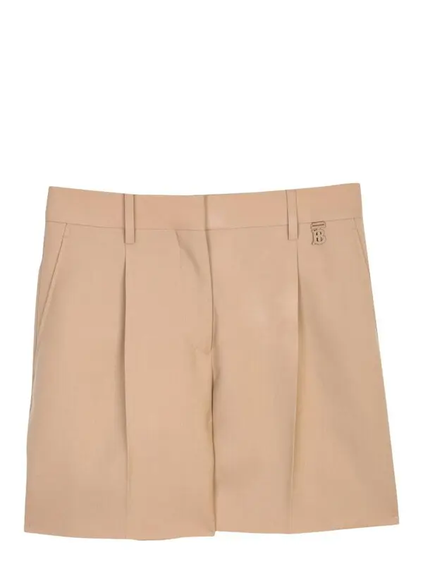 Burberry Pleated Shorts - Brown
