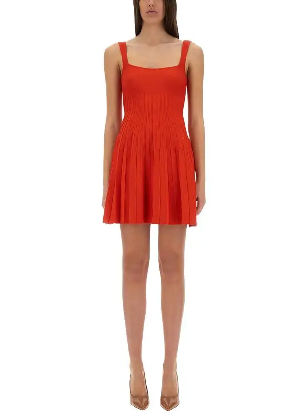 Staud Ellison Short Dress - Red