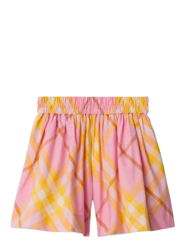 Burberry Checked Shorts - Multicolour