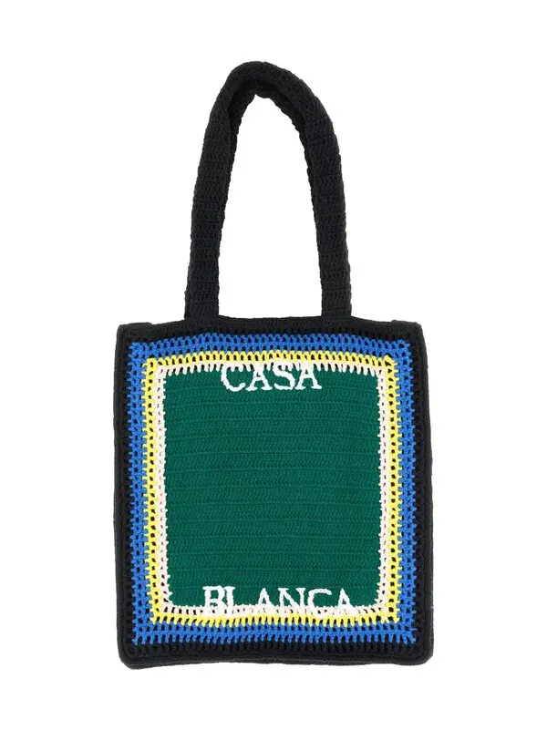 Casablanca Crochet Bag - Green