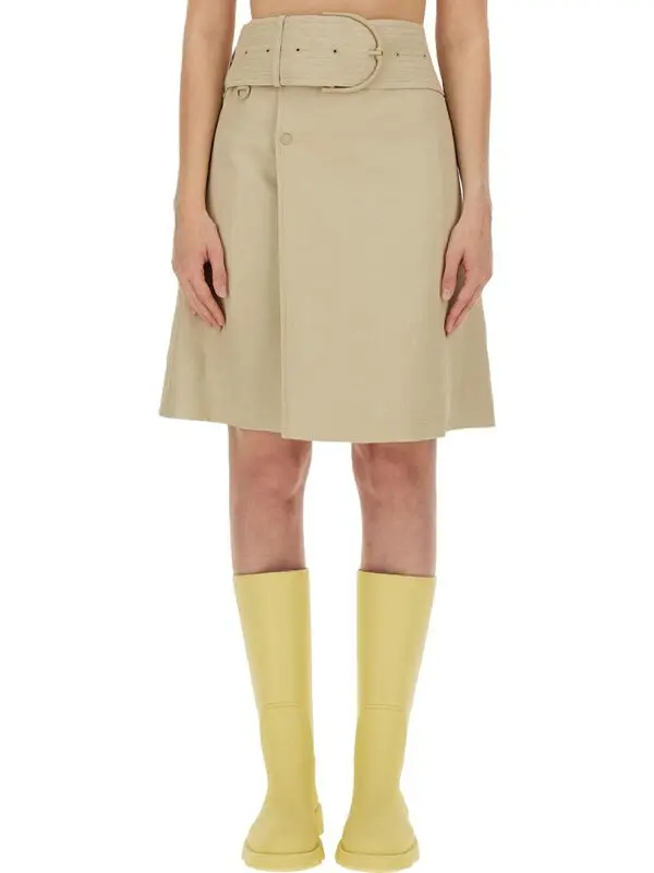 Burberry Paper-blend Skirt - Beige