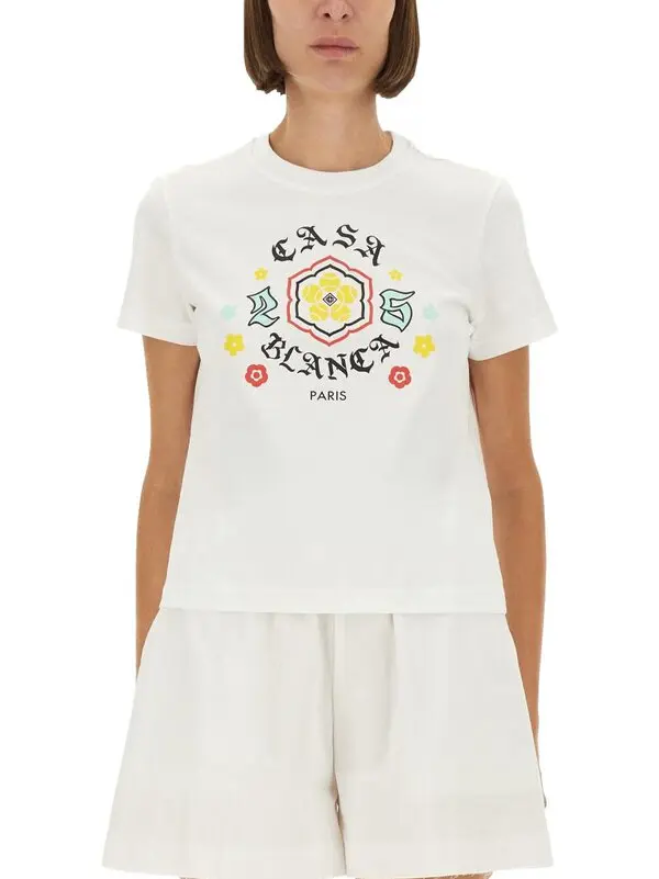 Casablanca Emblem T-shirt - White