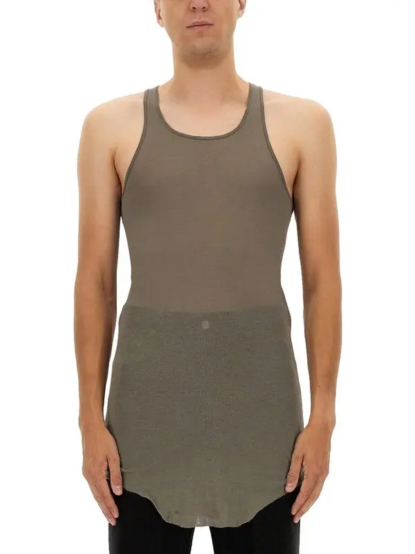 Rick Owens Cotton Tank Top - Grey