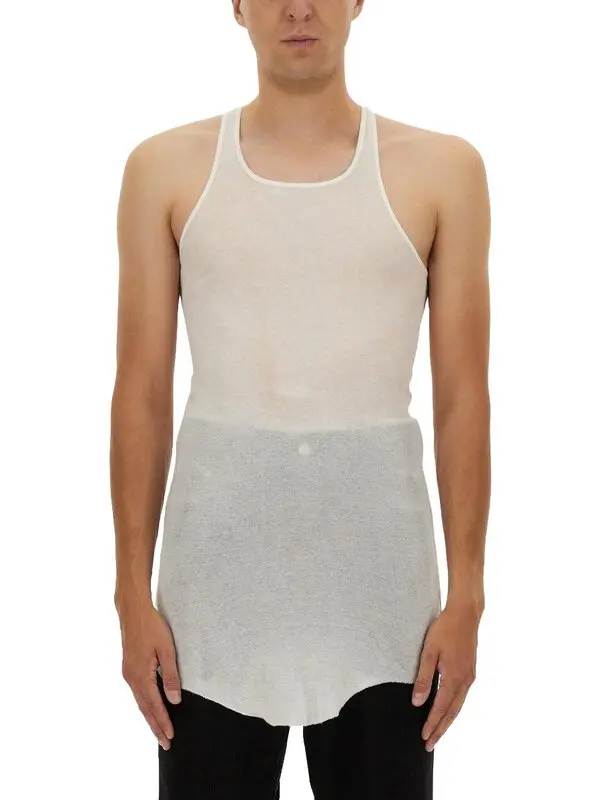 Rick Owens Cotton Tank Top - White