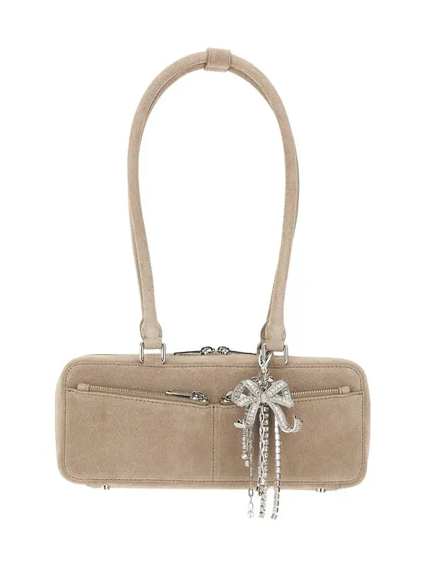 SELF-PORTRAIT Shoulder Bag With Charm - Dove