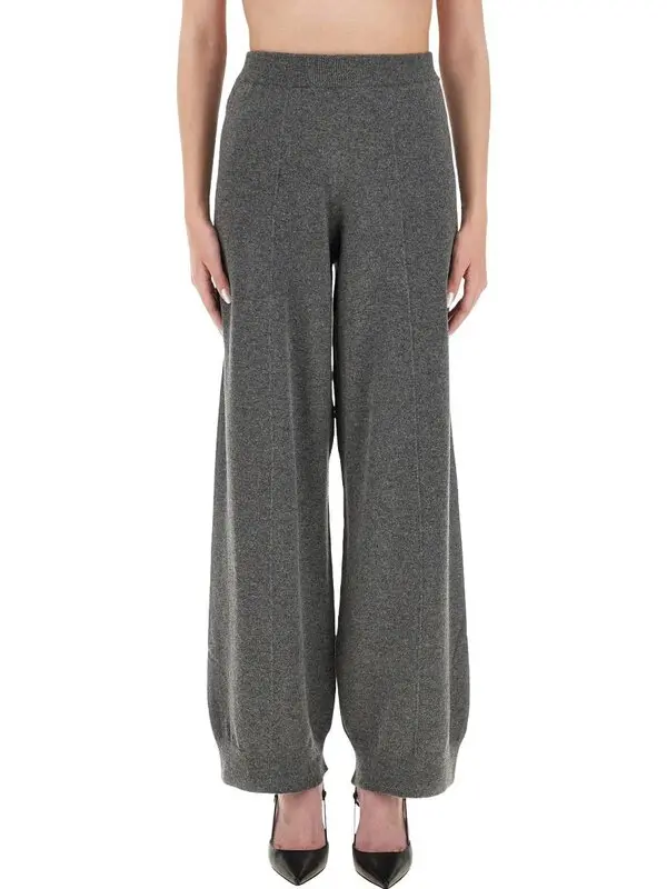 Fabiana Filippi Wool, Silk And Cashmere Relaxed Fit Pants - Grey