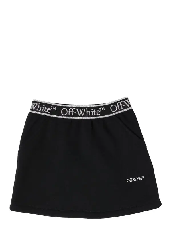 Off White Bookish Logo Skirt - Black
