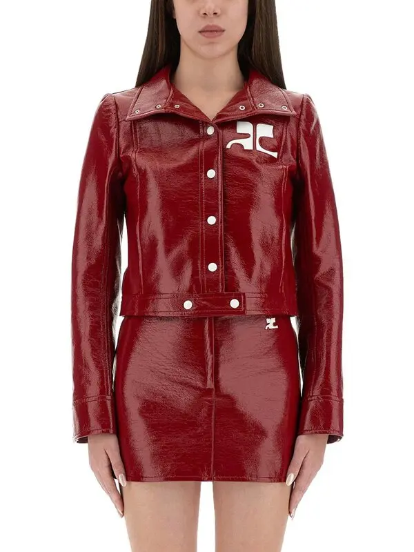 COURREGES Vinyl Jacket - Red