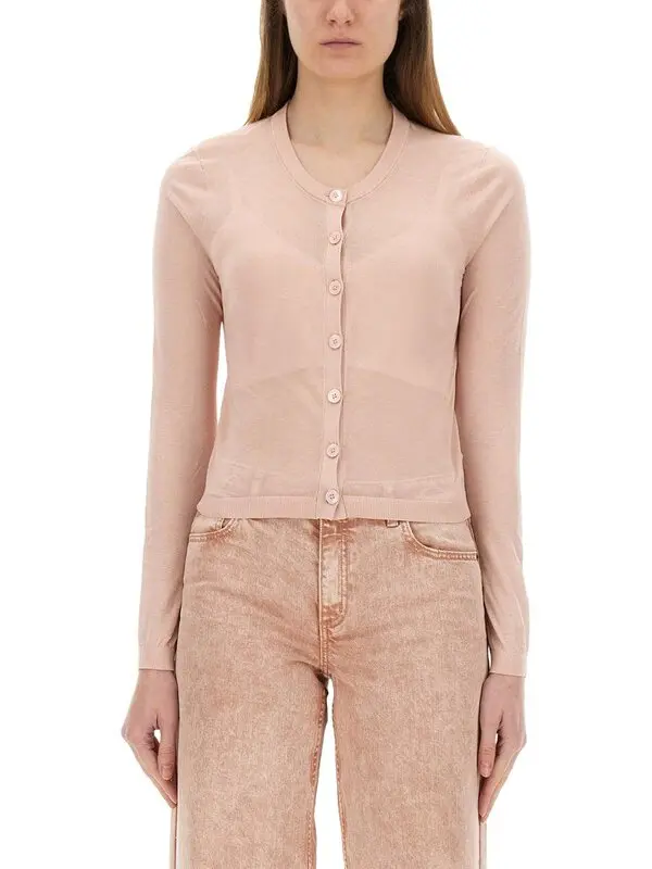 Michael Kors Slim Fit Cardigan - Pink