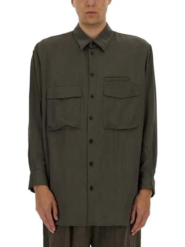 LEMAIRE Utility Overshirt - Military Green