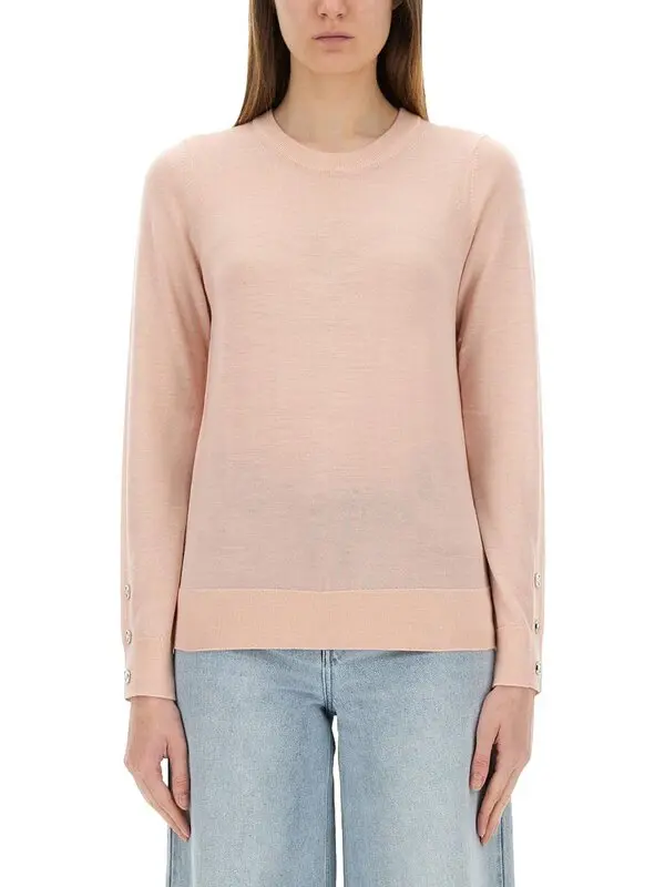 Michael Kors Wool Jersey Top - Pink