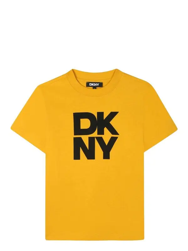 Dkny T-shirt With Logo - Gold