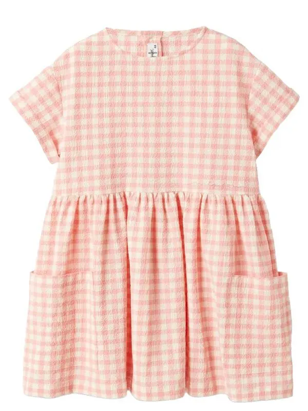 IL GUFO Short Sleeve Dress - Pink