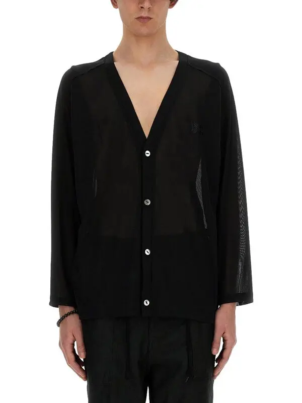 Needles Poly Mesh Cardigan - Black