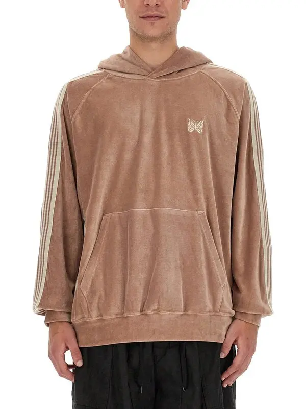 Needles Oversized Logo Sweatshirt - Beige