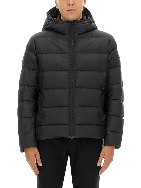 FAY Double Front Down Jacket - Black