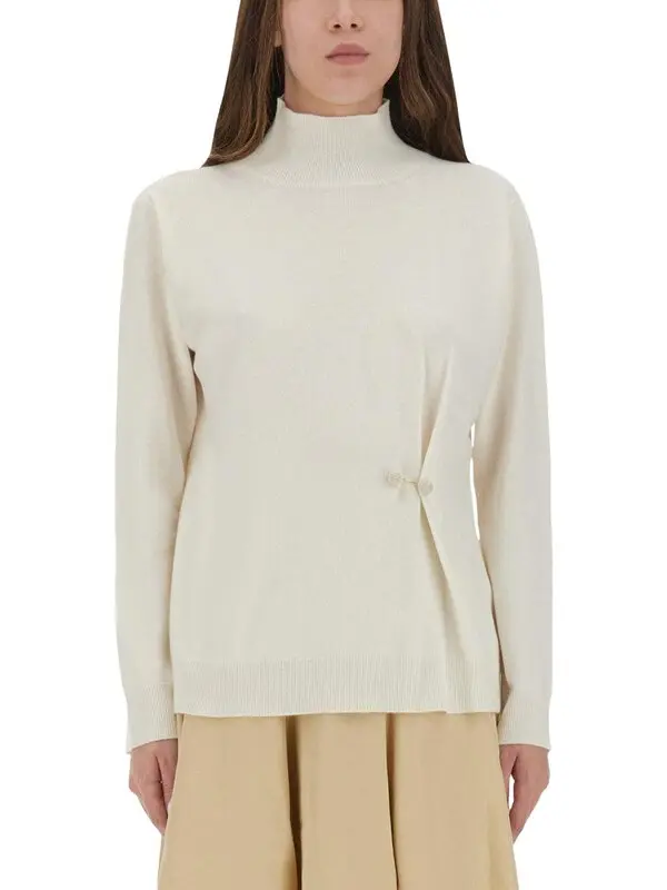 Fabiana Filippi Wool, Silk And Cashmere Sweater - Ivory