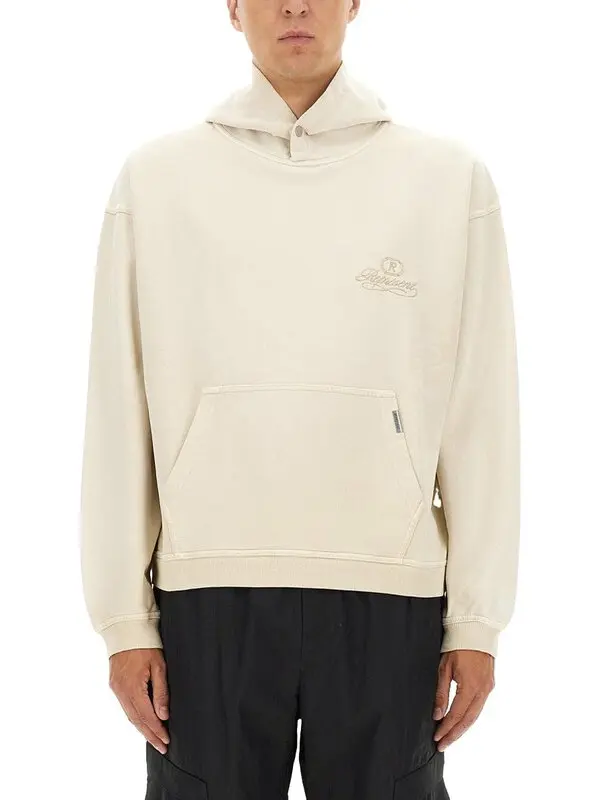 REPRESENT Sweatshirt With Embroidered Logo - Beige