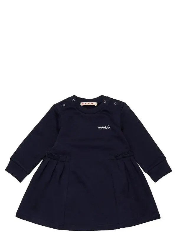 Marni Dress With Logo - Blue