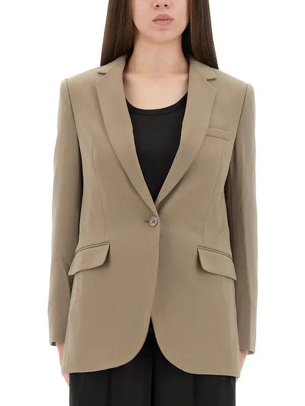 Michael Kors Crepe Blazer - Dove