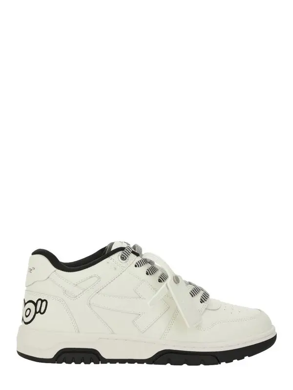 Off White Out Of Office Patch Sneakers - White