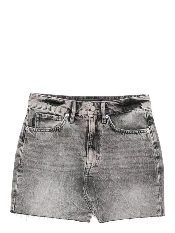 Superdry Straight Denim Skirt - Grey