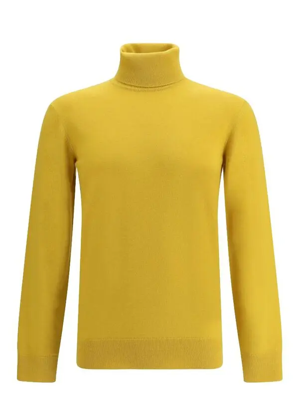 Saint Laurent Cashmere Turtleneck Sweater - Yellow