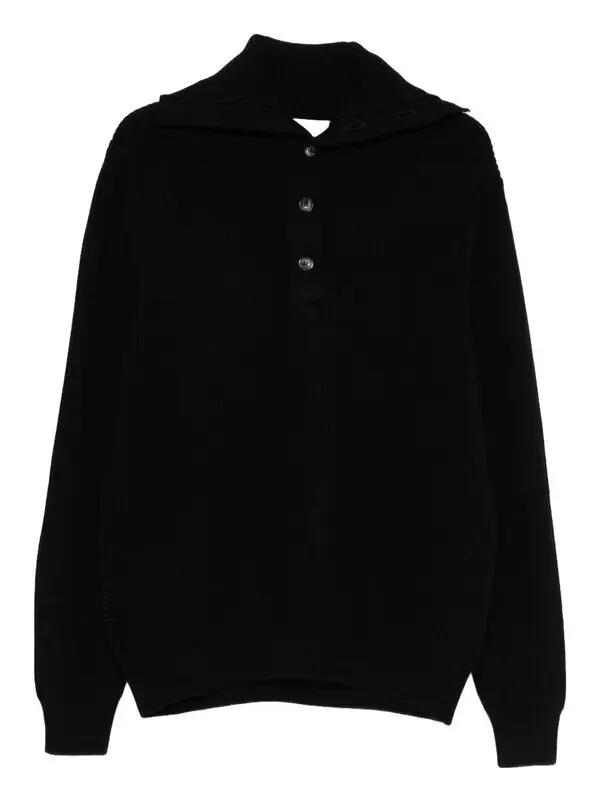 AMARANTO Crewneck Sweater - Black