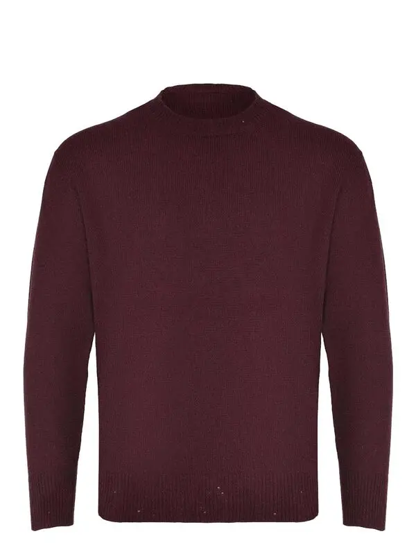 AMARANTO Wool-cashmere Blend Sweater - Purple