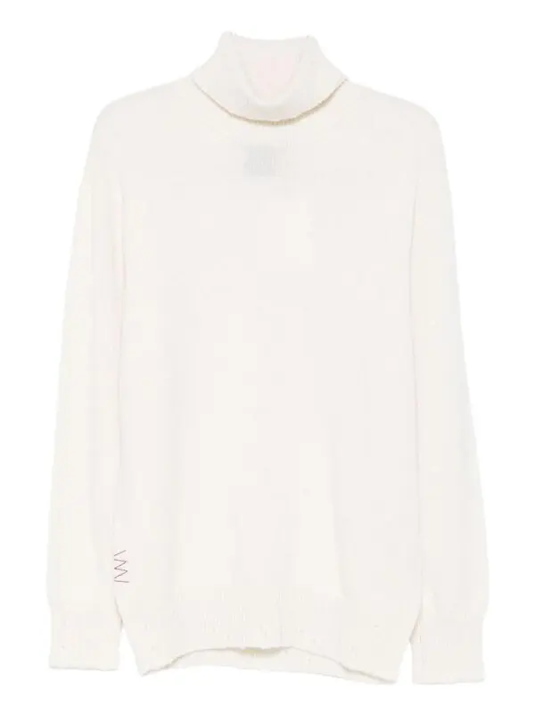 AMARANTO Turtleneck Sweater - Beige
