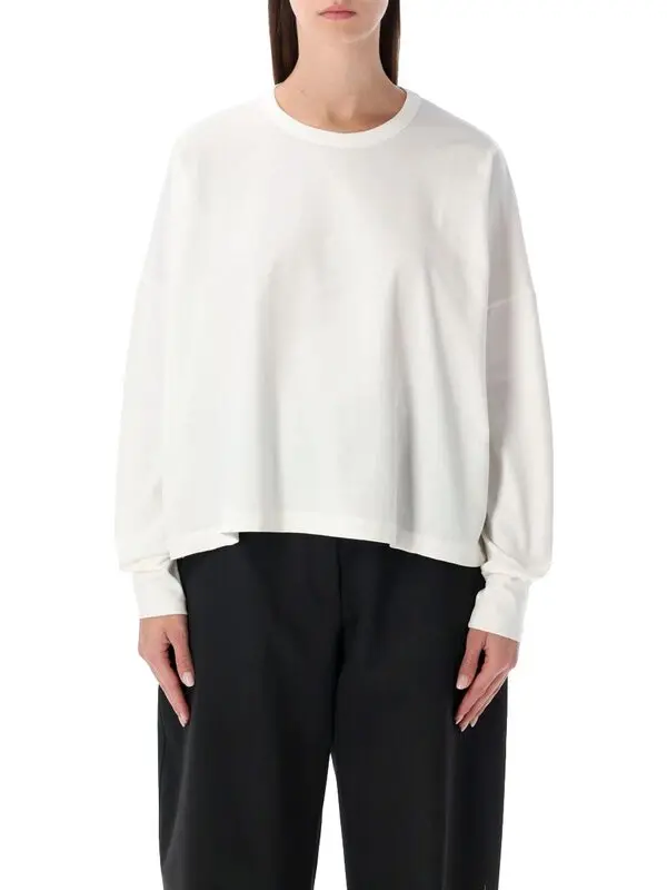 Studio Nicholson Loop Cotton Jersey Long-sleeve T-shirt - White